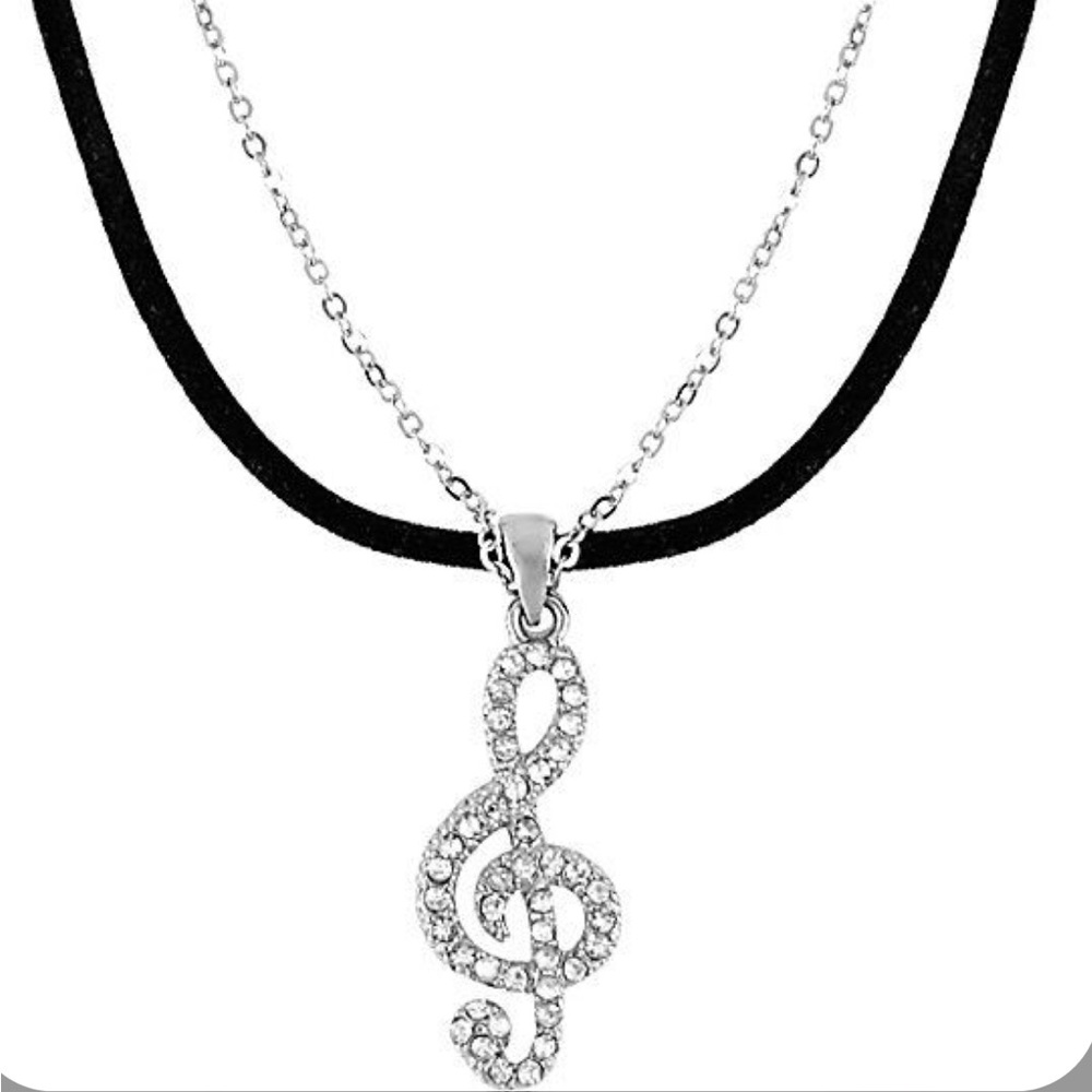 Betsey Johnson Treble Clef Convertible Necklace Htf! - Gem